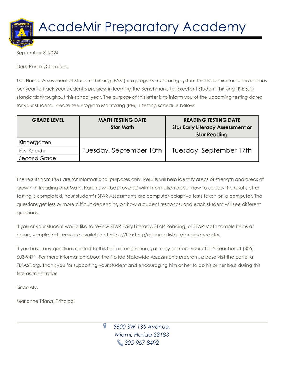 APA News Room | AcadeMir Preparatory Academy