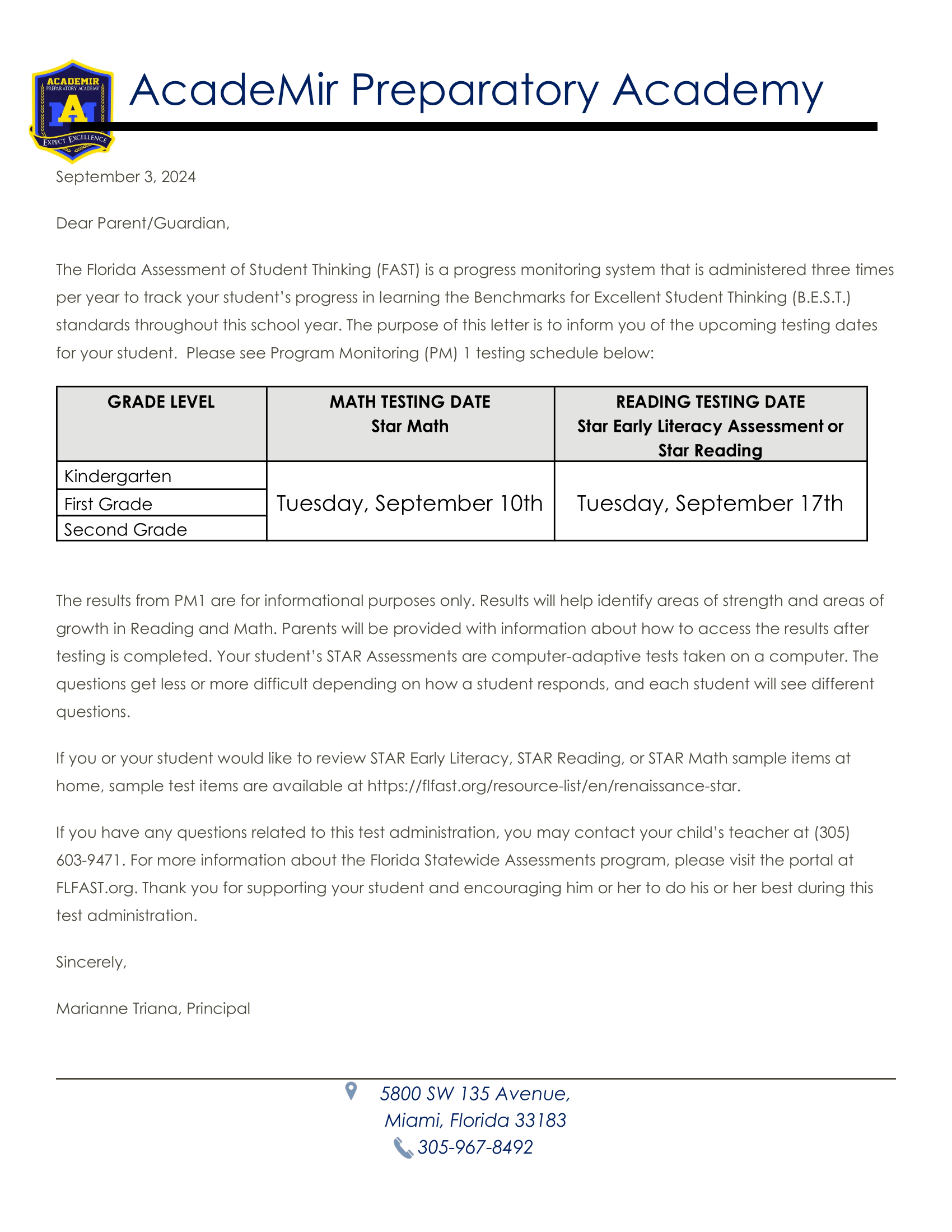 APA News Room | AcadeMir Preparatory Academy